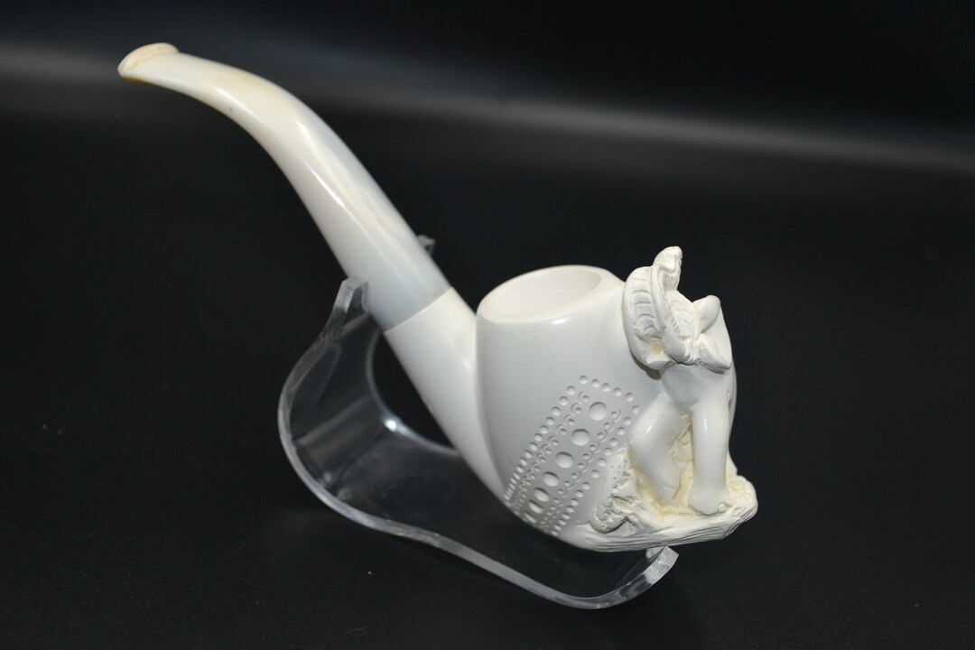 Elephant Pipe, Meerschaum Pipe, Block Meerschaum, Unsmoked Meerscham ...
