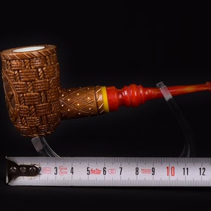 Masonic Pipe, Mason Pipe Meerschaum Pipe, Hand Carved Meerschaum, Block ...