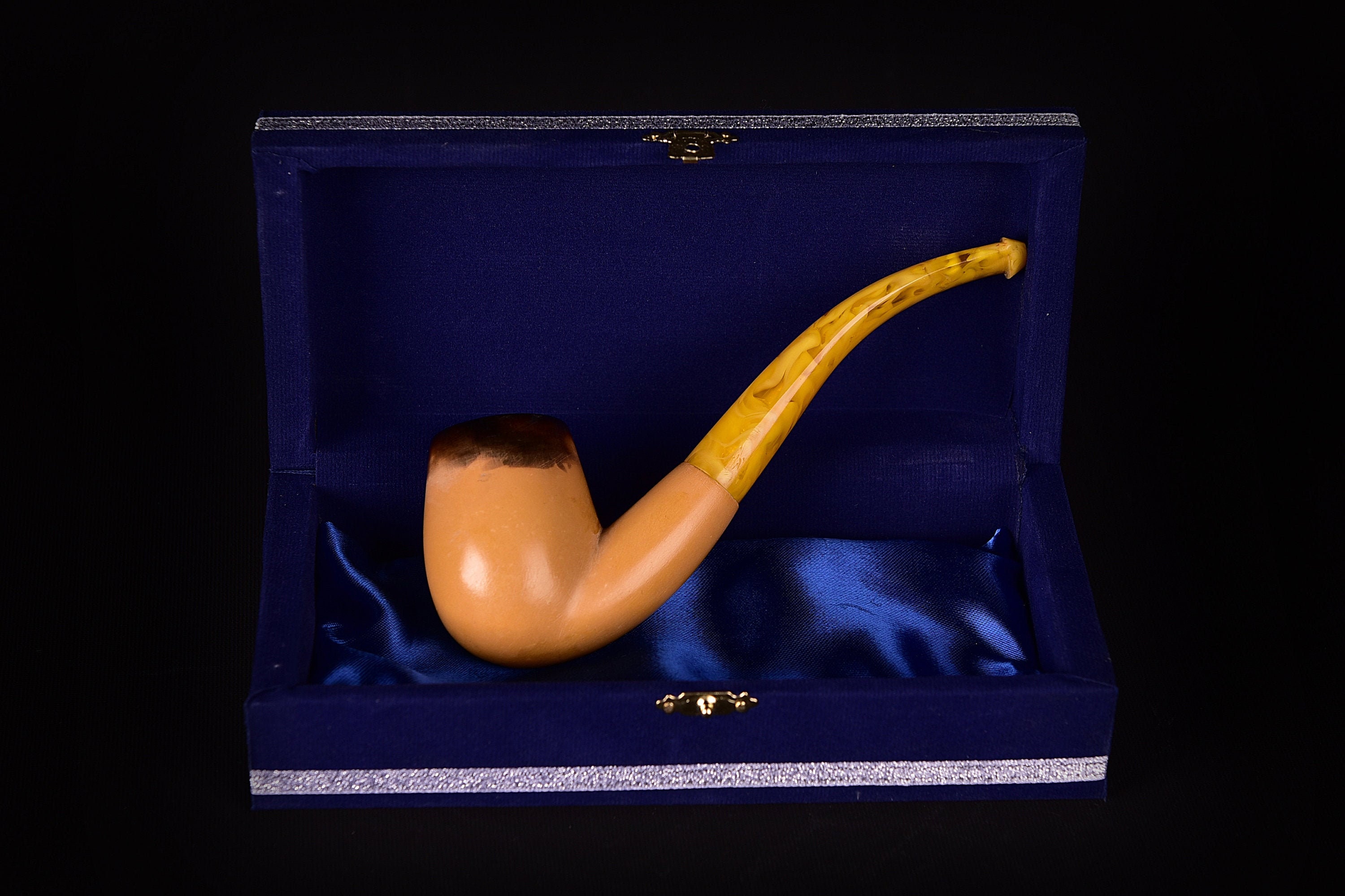 Lee Van Cleef Pipe, Half Bent Meerschaum Pipe, Unsmoked Pipe, the Best ...