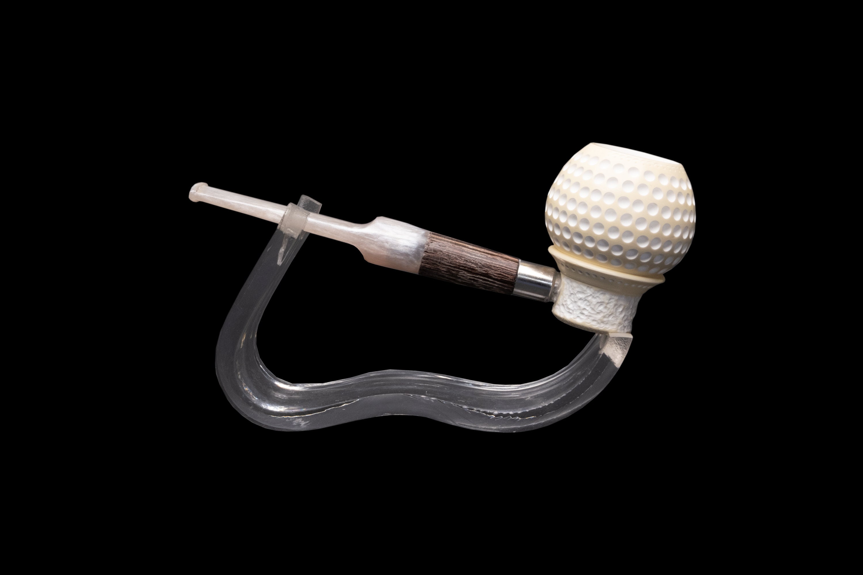 Falcon Meerschaum Pipe, Lattice Golf Ball Pipe, Straight Stem Pipe ...