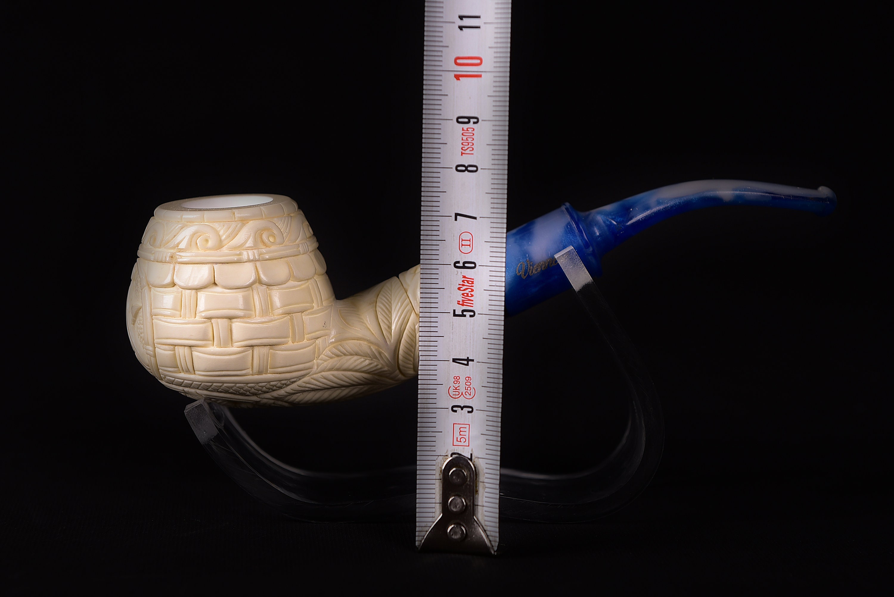 Masonic Pipe, Mason Pipe Meerschaum Pipe, Multi Stem Pipe, Hand Carved ...