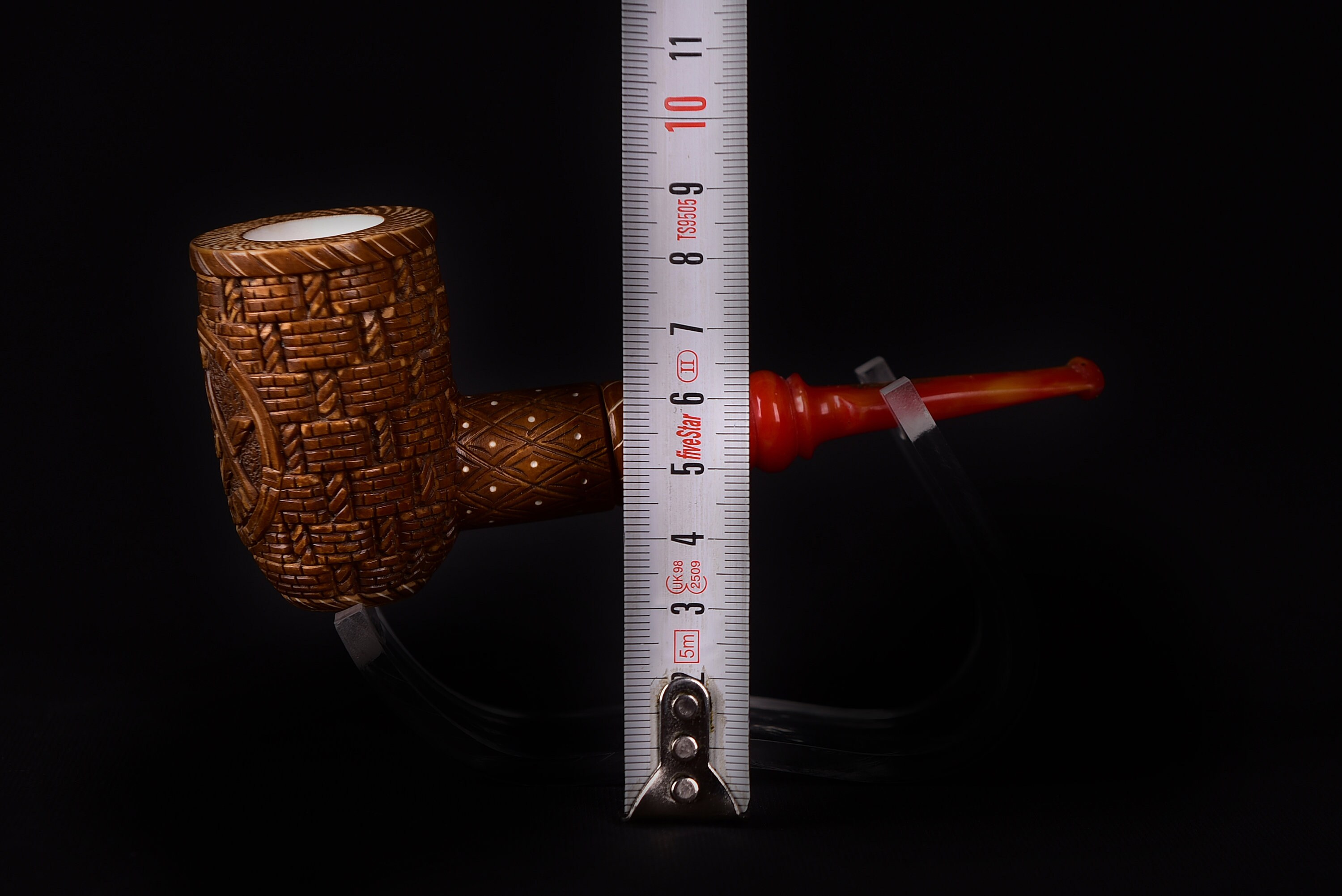 Masonic Pipe, Mason Pipe Meerschaum Pipe, Hand Carved Meerschaum, Block ...