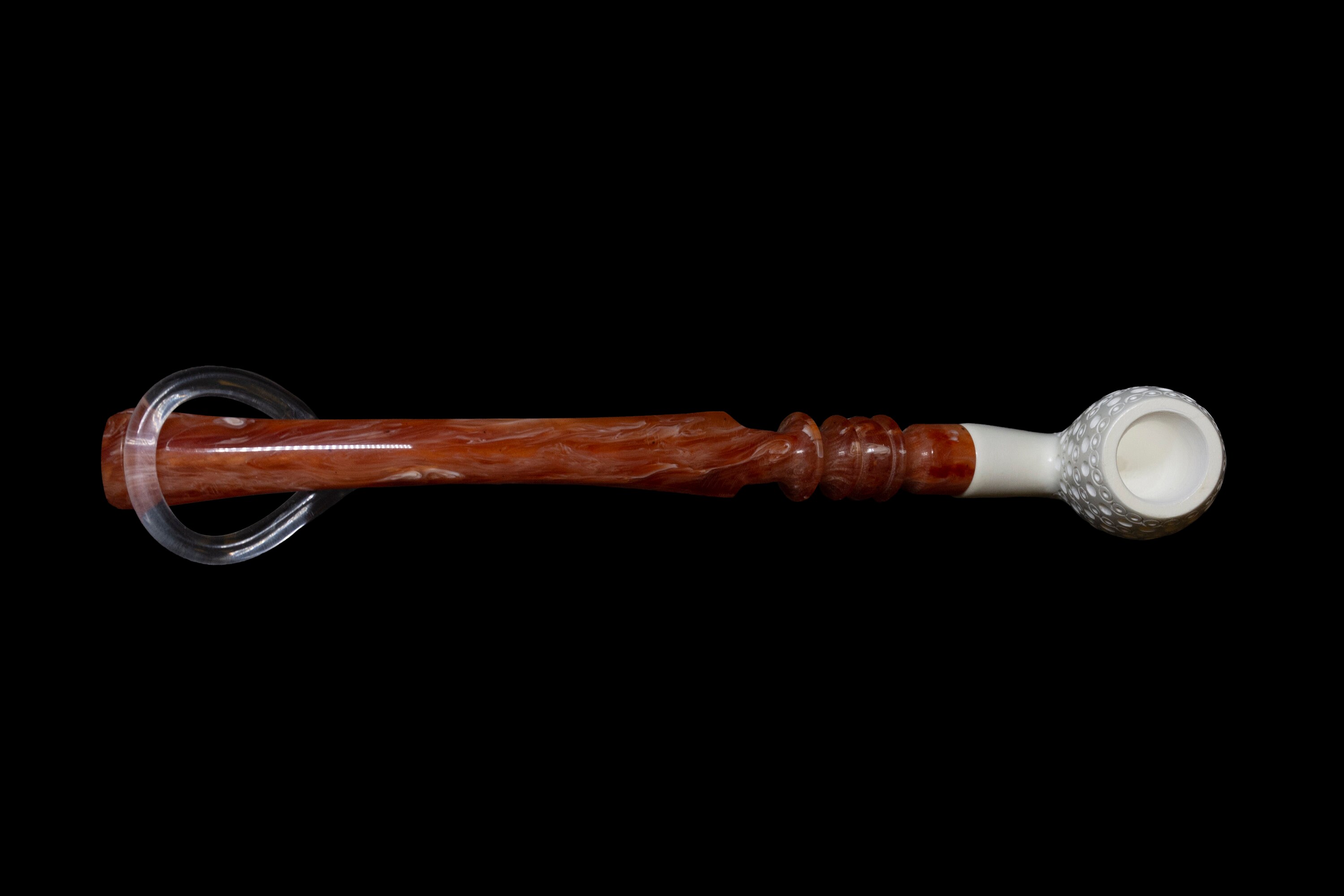 Churchwarden Meerschaum Pipe, Long Stem Pipe, 100% Solid Block ...