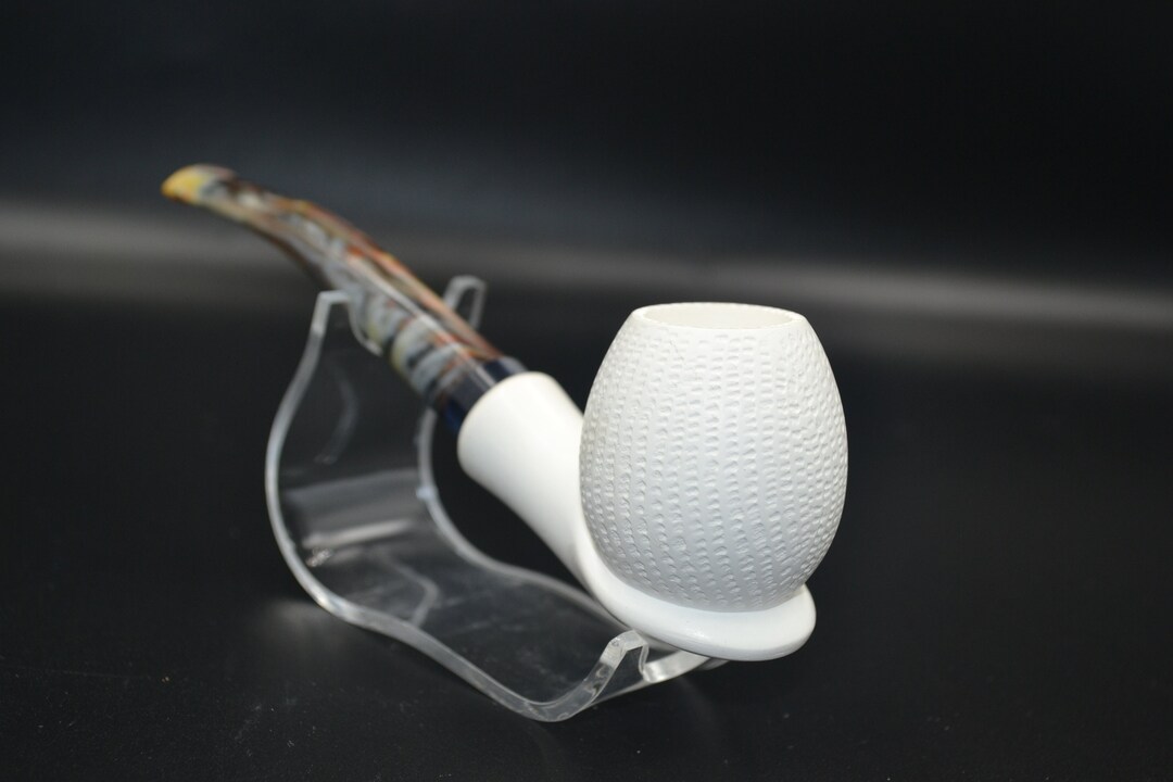 Lattice Golf Pipe, Meerschaum Pipe, Classic Lattice, Block Meerschaum ...
