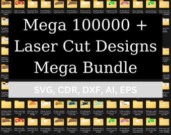 Laser Cut Mega Pack, 100,000+ 3d Dxf Vector Files, 2D Cnc, Laser Cut ...