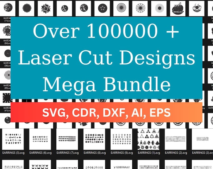 Laser Cut Files Mega Bundle, 300k Files 3D 2D, Laser Cut Designs, CNC ...