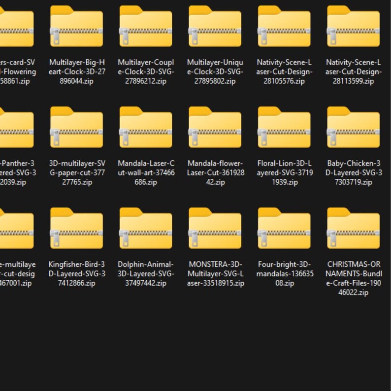 Mega Laser Cut Bundle 100000 Vector, Dxf Files, 3d, 2D, Cnc, Laser Cut ...