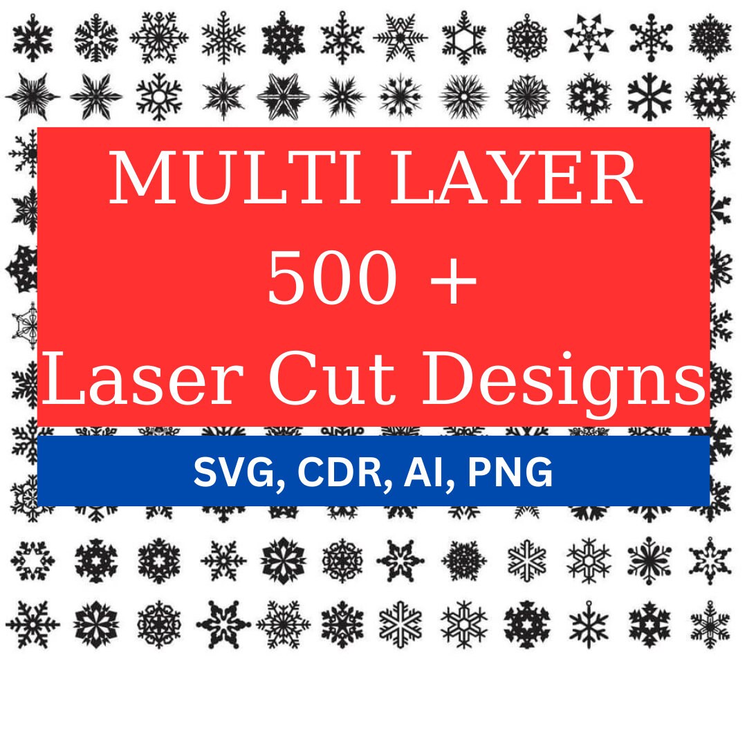 500 Multi Layered Laser Cut Files, dxf files, 3d, 2D, cnc, Laser Cut ...
