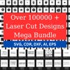 Mega Pack Laser Cut, 100,000 Vector, Dxf Files, 3d, 2D, Cnc, Laser Cut ...