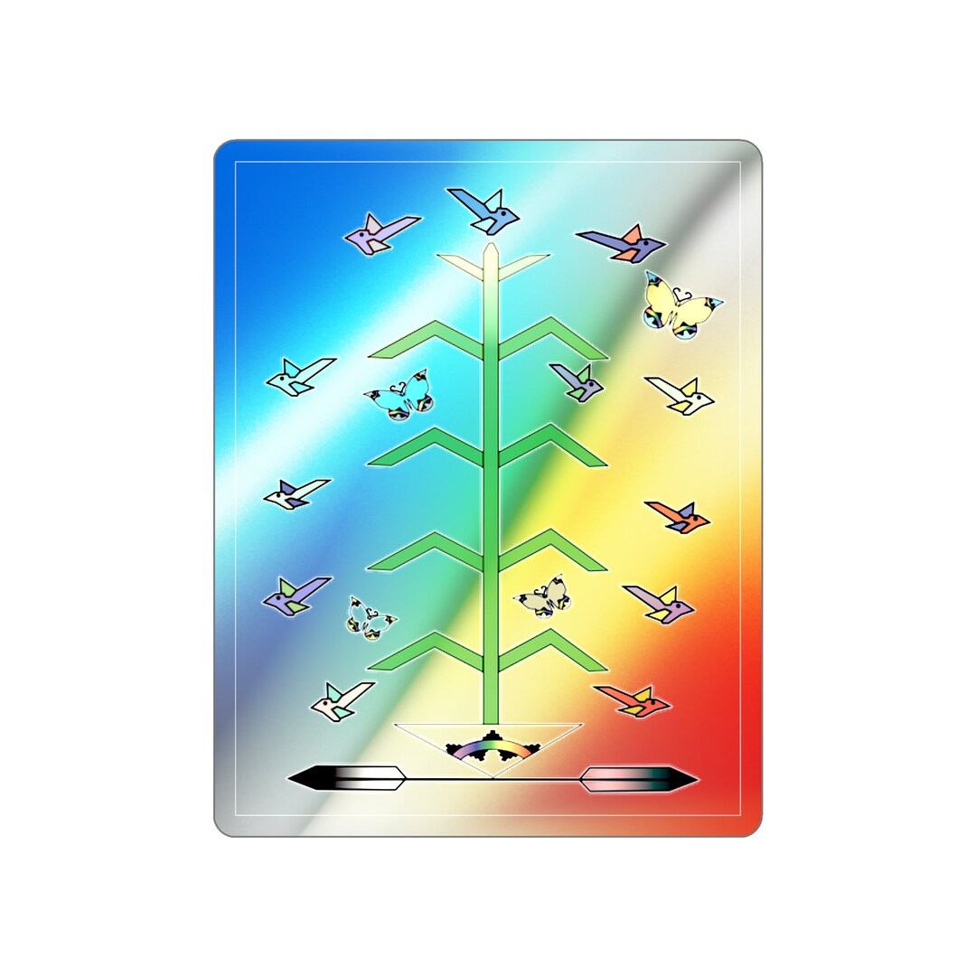 Navajo Tree of Life Holographic Stickers Native American - Etsy