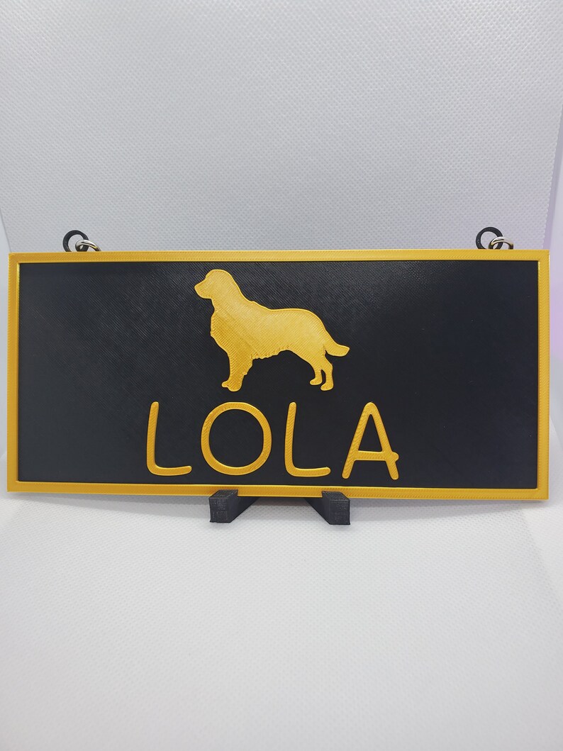 Custom 3D Printed Dog Crate Tag | Etsy