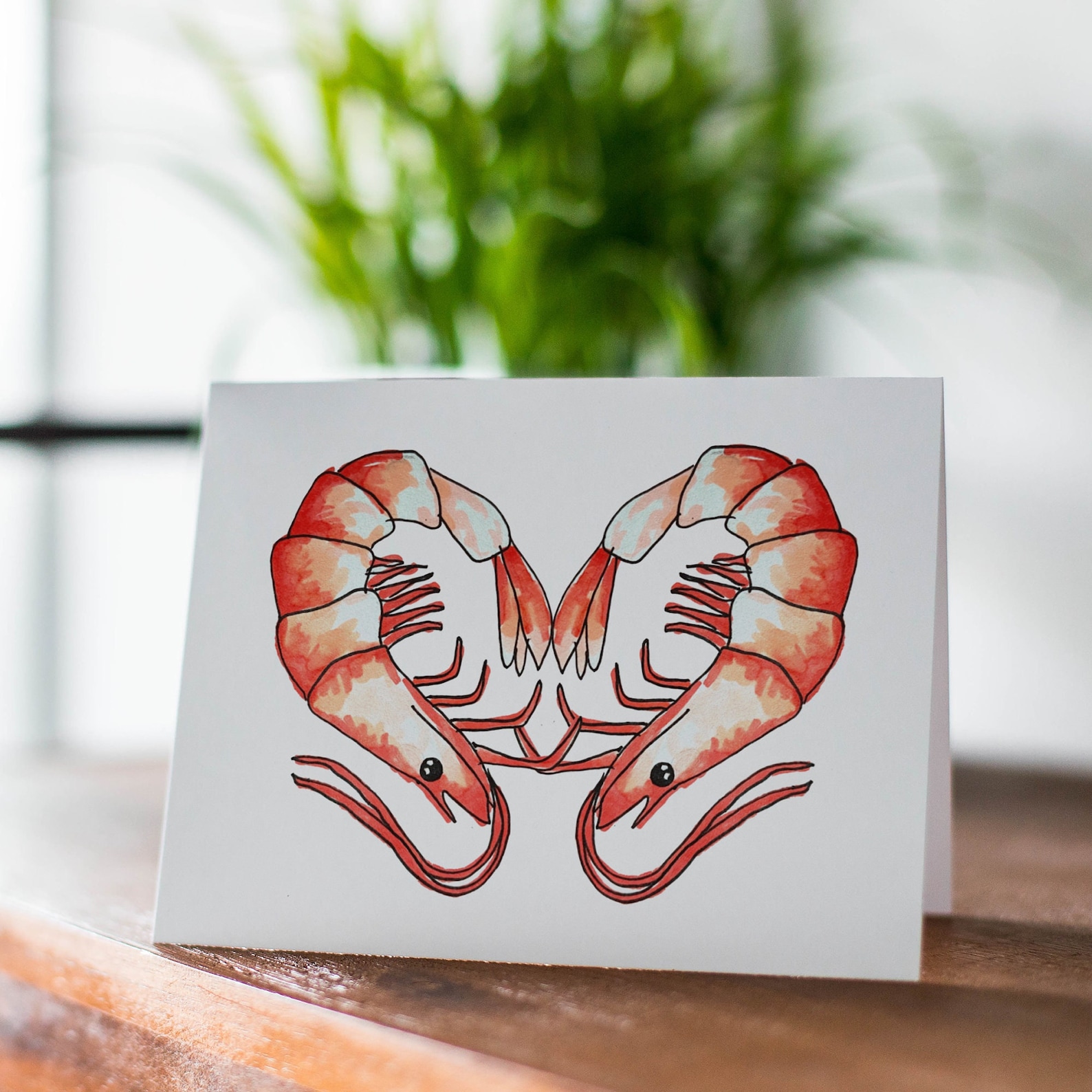 Shrimp Card Love Card Card for Him Card for Her - Etsy