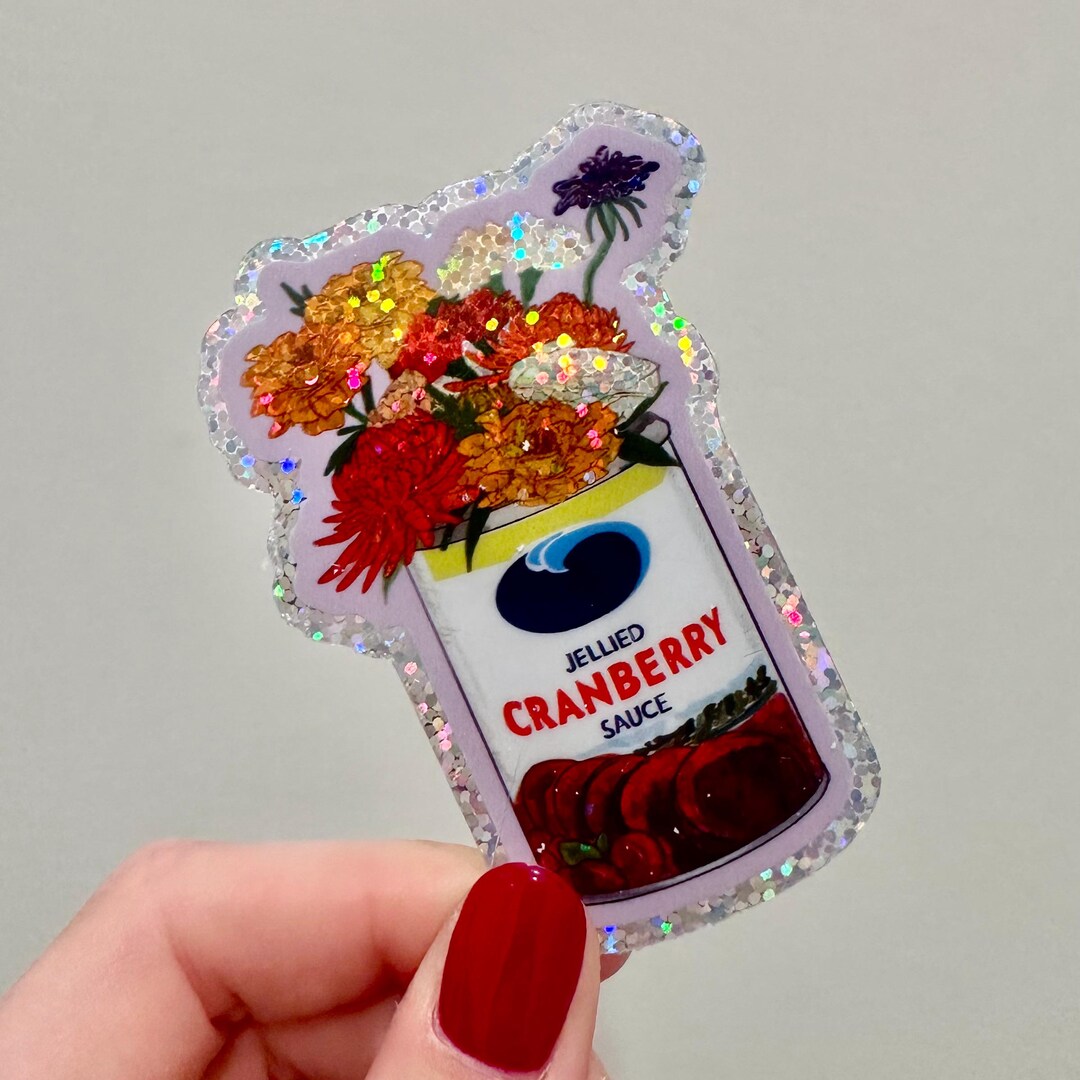 Cranberry Sauce Sticker, Cute Food Sticker, Water Bottle Sticker ...