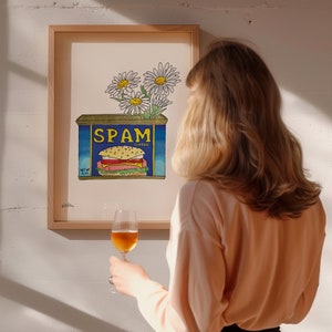 Spam Wall Art, Wall Print, Pop Art, Pop Wall Print, Hand Illustrated - Etsy
