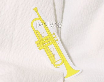 Trumpet Sticker - Etsy