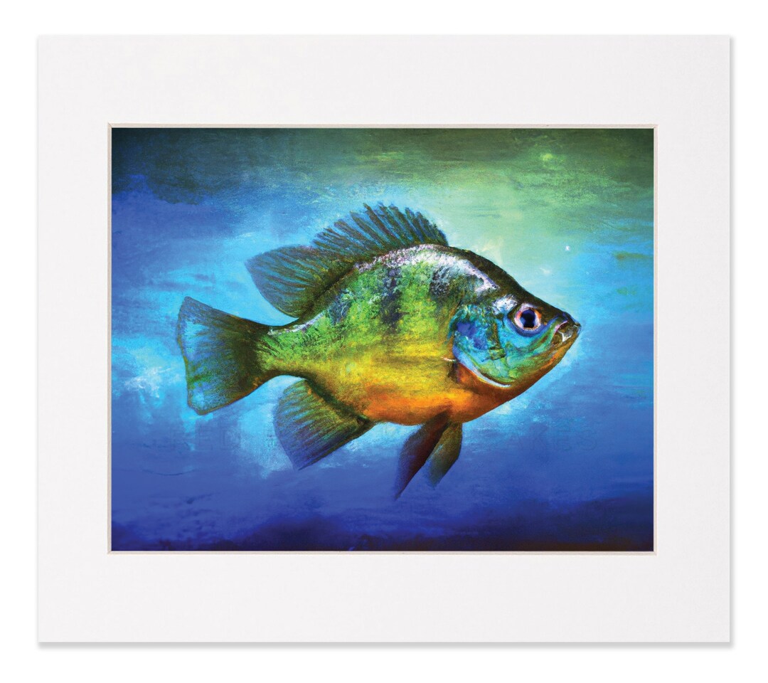 BLUEGILL, Nature Art, Wildlife Art, Fish Print - Etsy