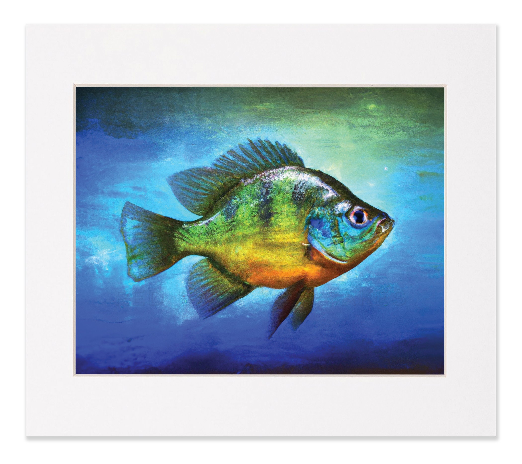 BLUEGILL, Nature Art, Wildlife Art, Fish Print - Etsy