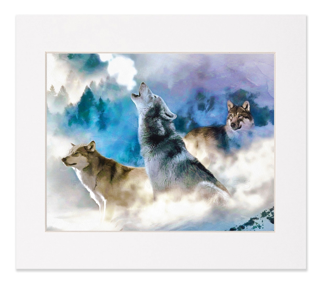 WOLF, Nature Art, Wildlife Art, Wolf Print, Wolf - Etsy