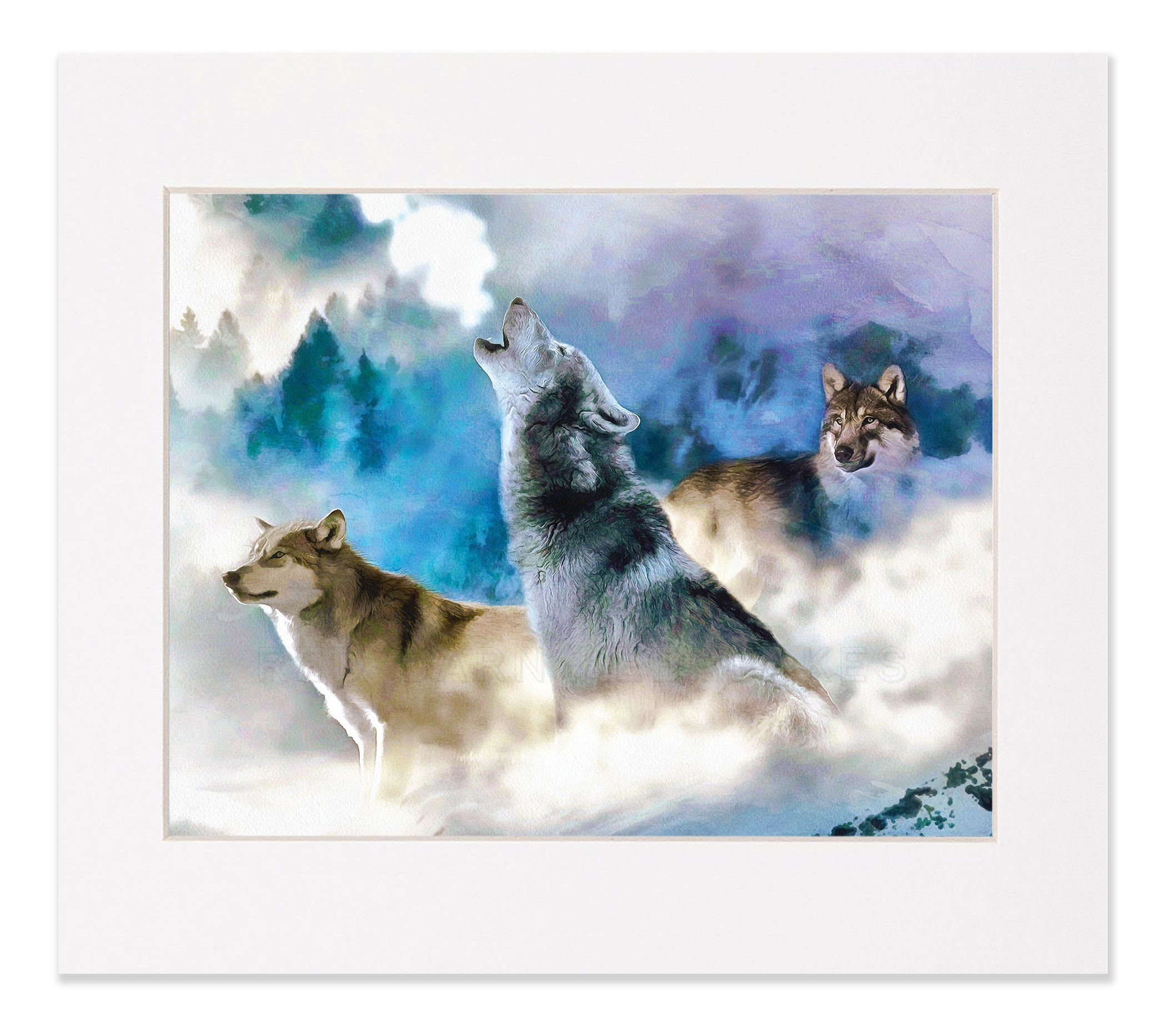 WOLF, Nature Art, Wildlife Art, Wolf Print, Wolf - Etsy