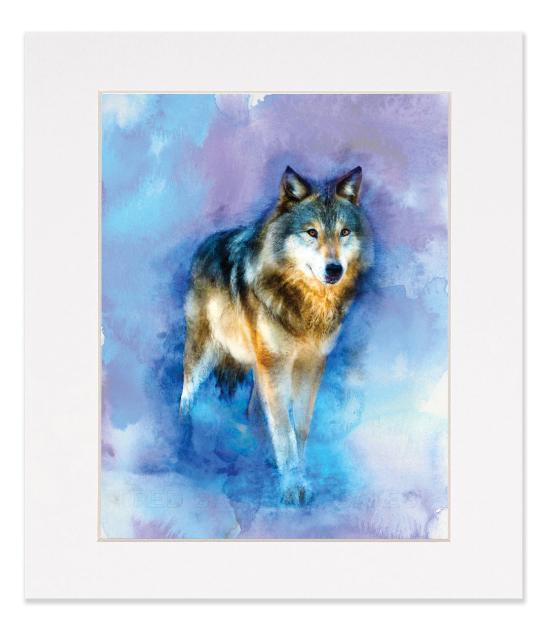 WOLF, Nature Art, Wildlife Art, Watercolor Style Print, Wolf - Etsy