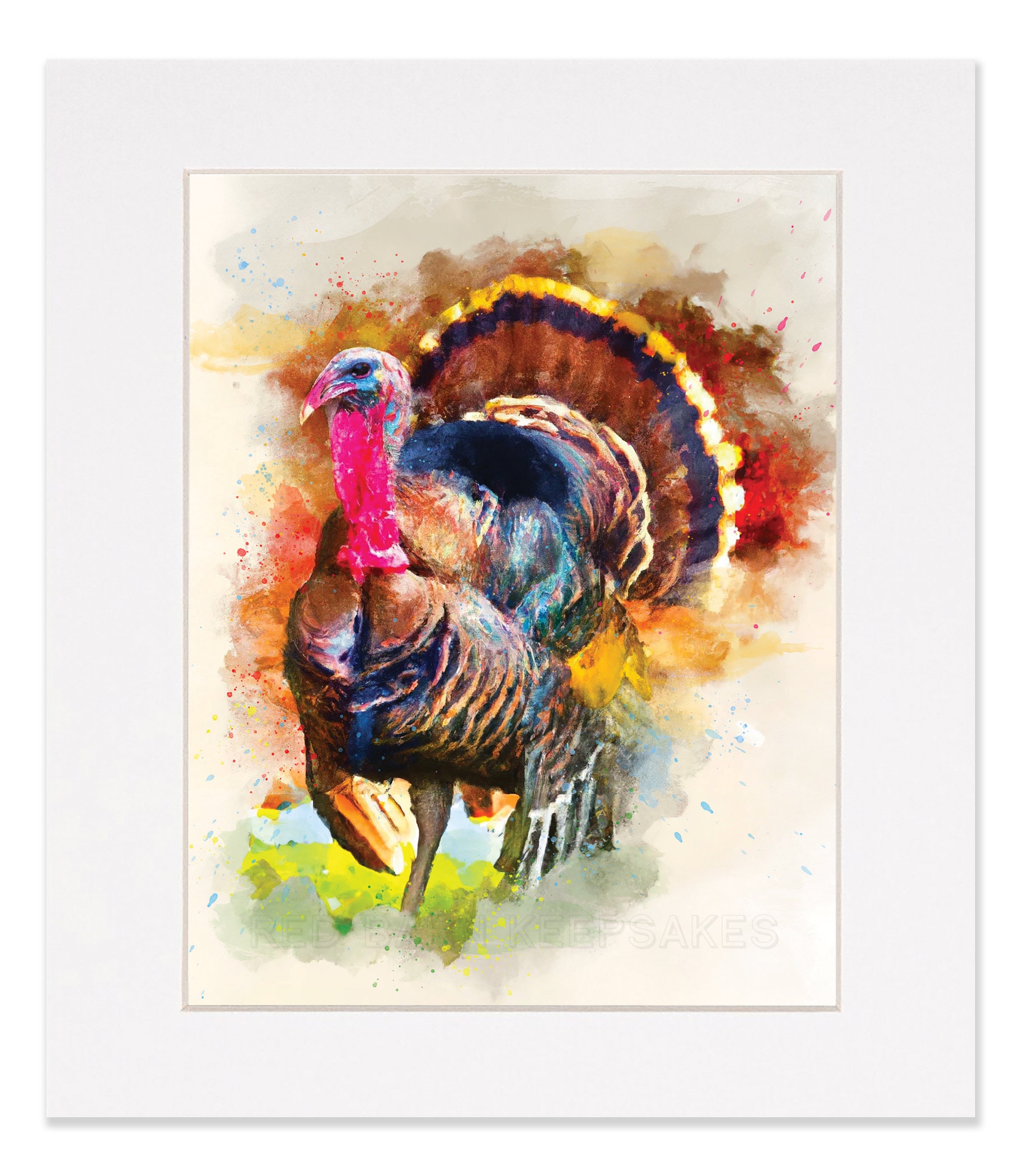 TURKEY, Nature Art, Watercolor Style Art, Turkey Print - Etsy