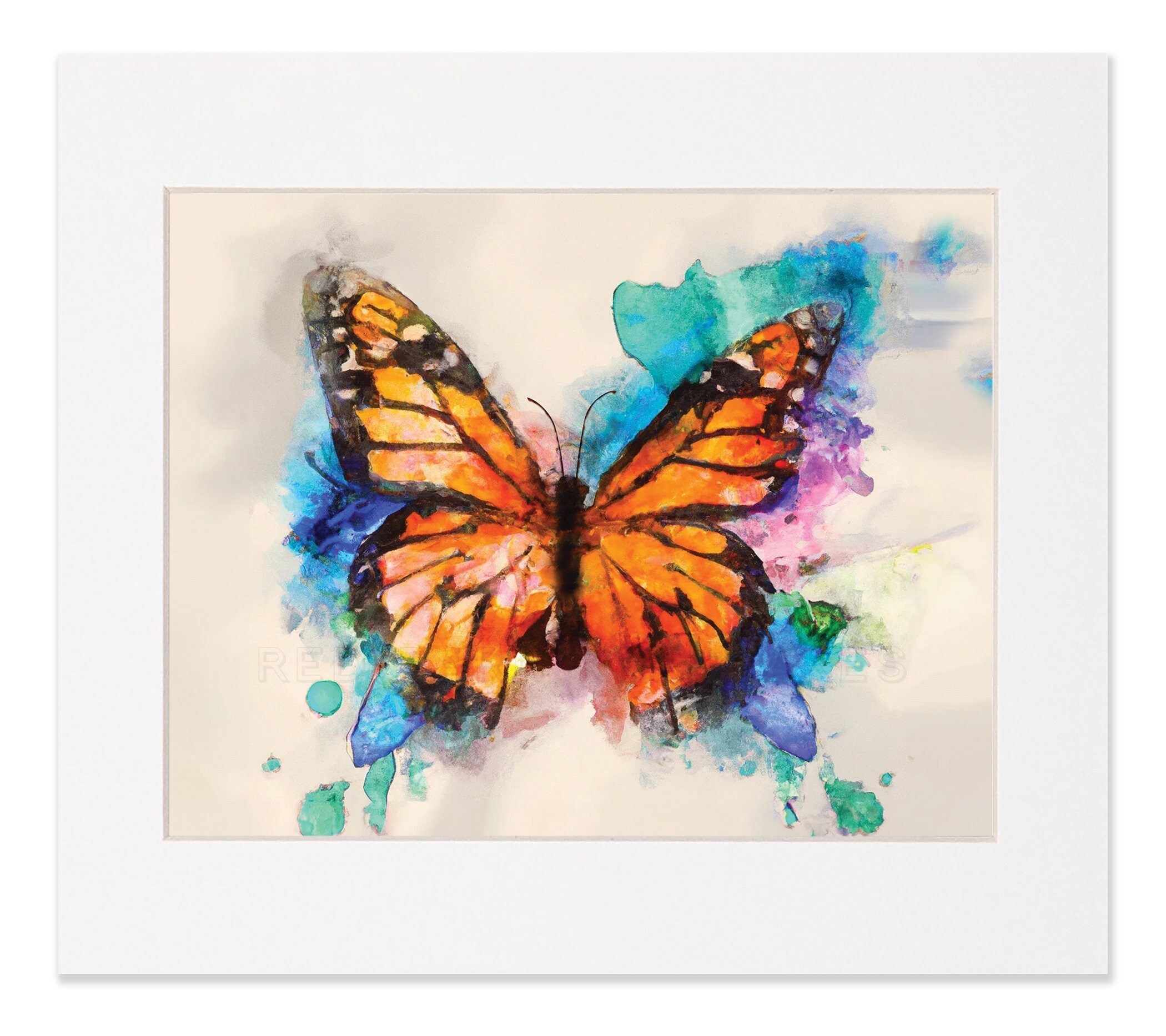 BUTTERFLY, Nature Art, Watercolor Style Art, Butterfly Print - Etsy