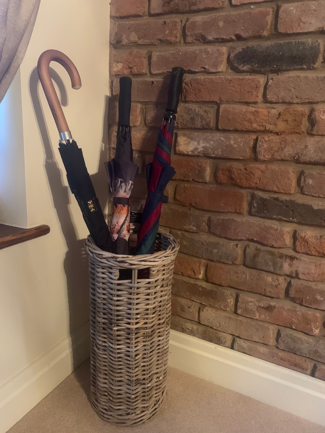 Natural Rattan Umbrella Stand - Etsy UK