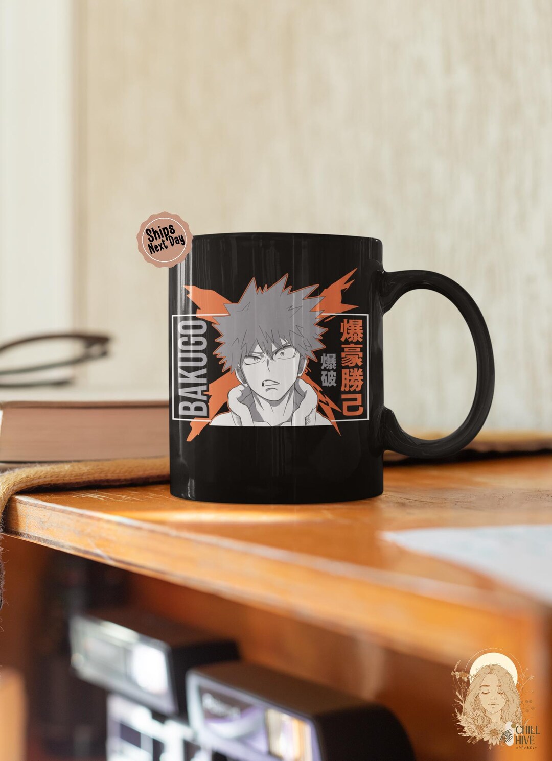 Bakugou Mug MHA Vintage Anime Merch - Otaku Manga Lover - Japanese ...