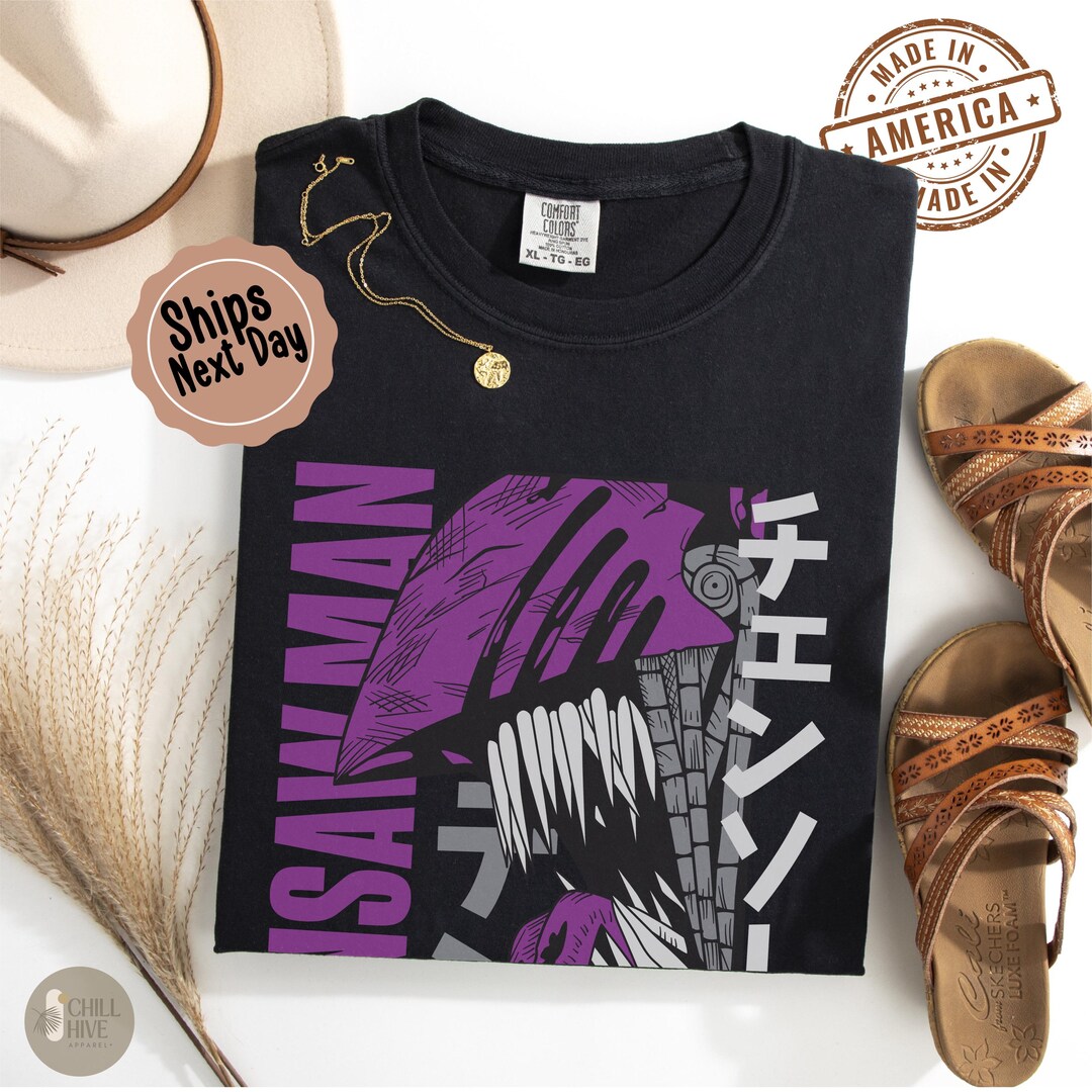 Chainsaw Man Shirt | Comfort Colors Anime Tee | Denji Chainsaw Devil T ...