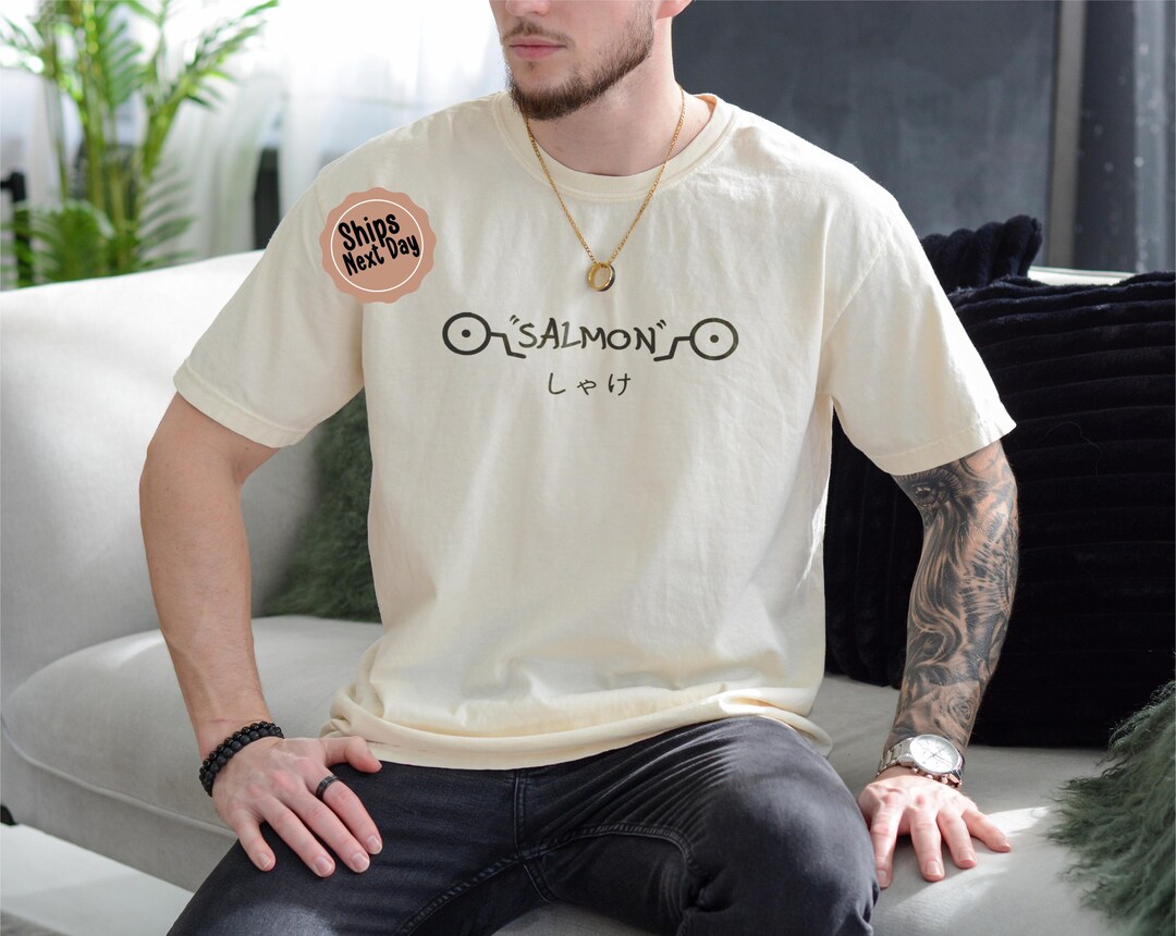 Salmon Shirt Jujutsu Kaisen Comfort Colors Tee Toge Inumaki Curse ...