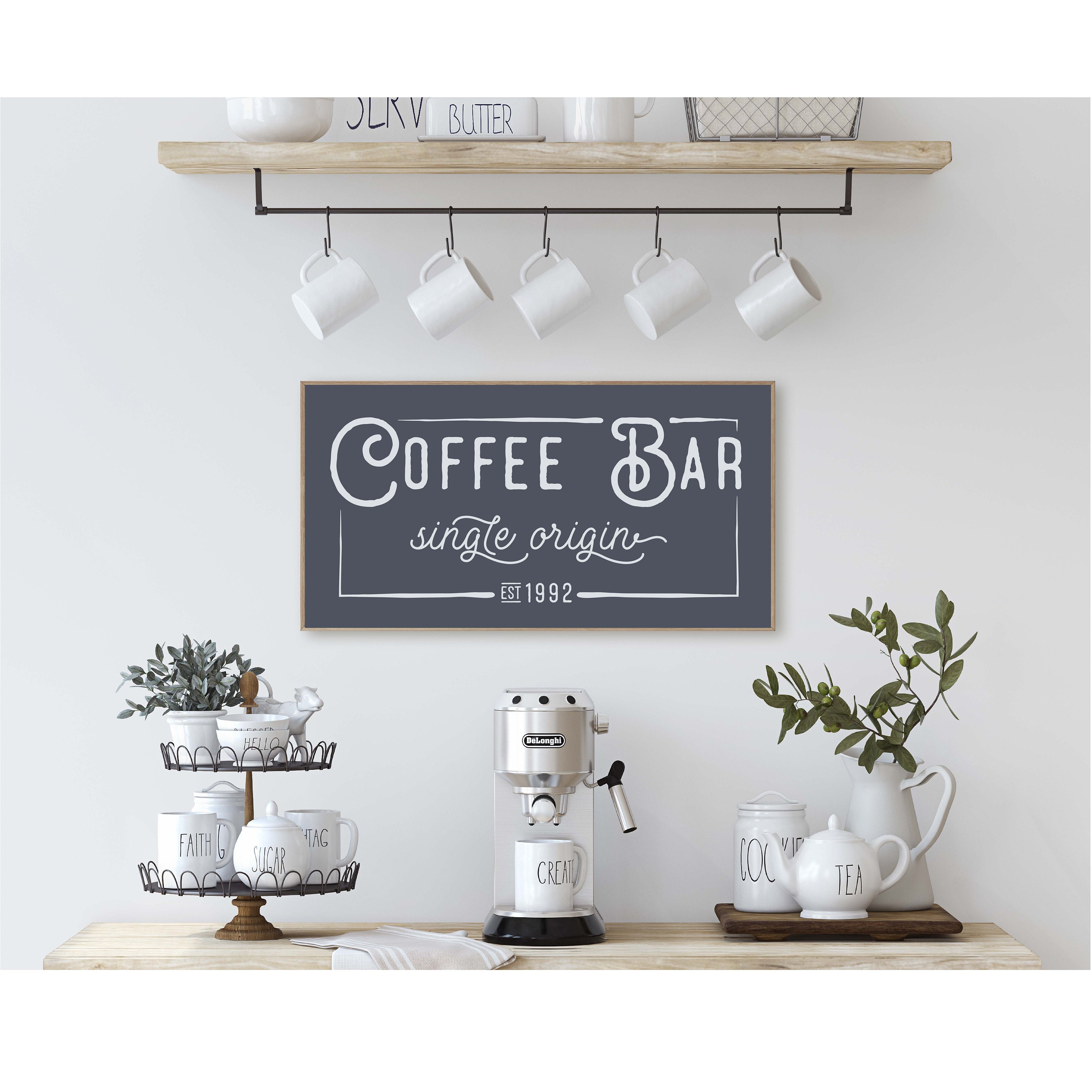 Coffee SVG | Coffee Bar SVG | SVG Cut File | Coffee Bar Sign | Sign for ...