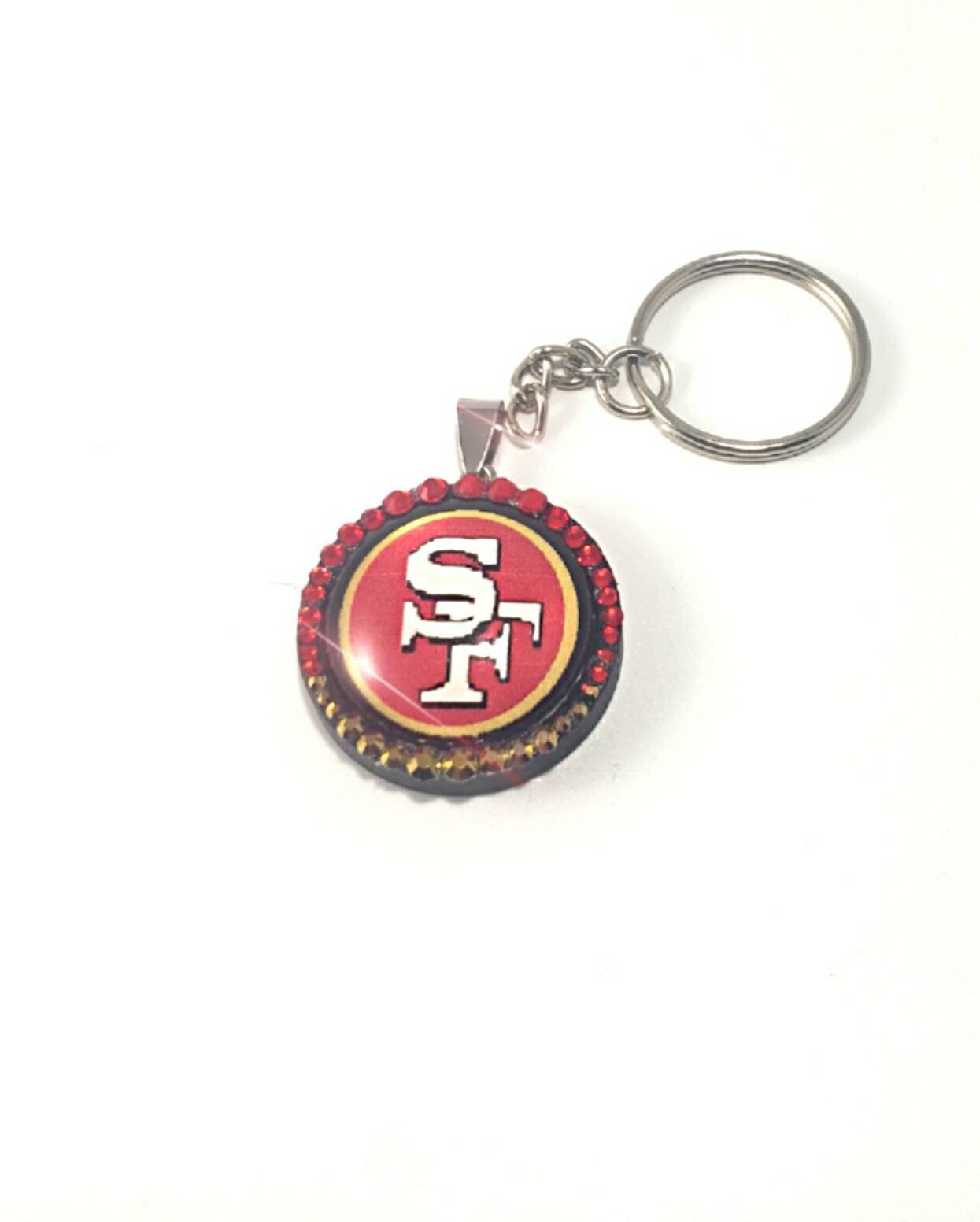 San Francisco 49ers Keychain Key Ring | His & Hers Couples Gift ...