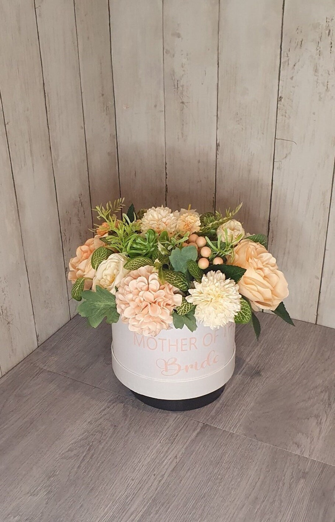 Artificial Flower Hat Box, Mother of the Bride Gift, Mother of the ...