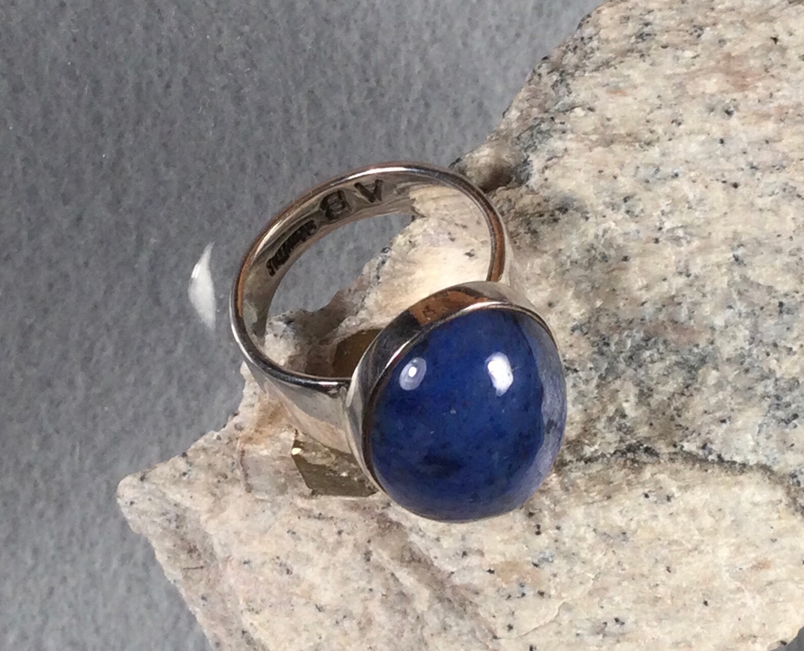 Dumortierite Ring Sterling Silver. Size 7.5 - Etsy