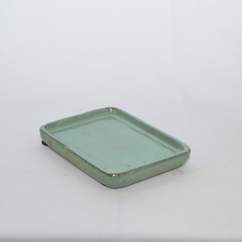 Bonsai Ceramic Humidity Tray Rectangular Shape Green Color - Etsy