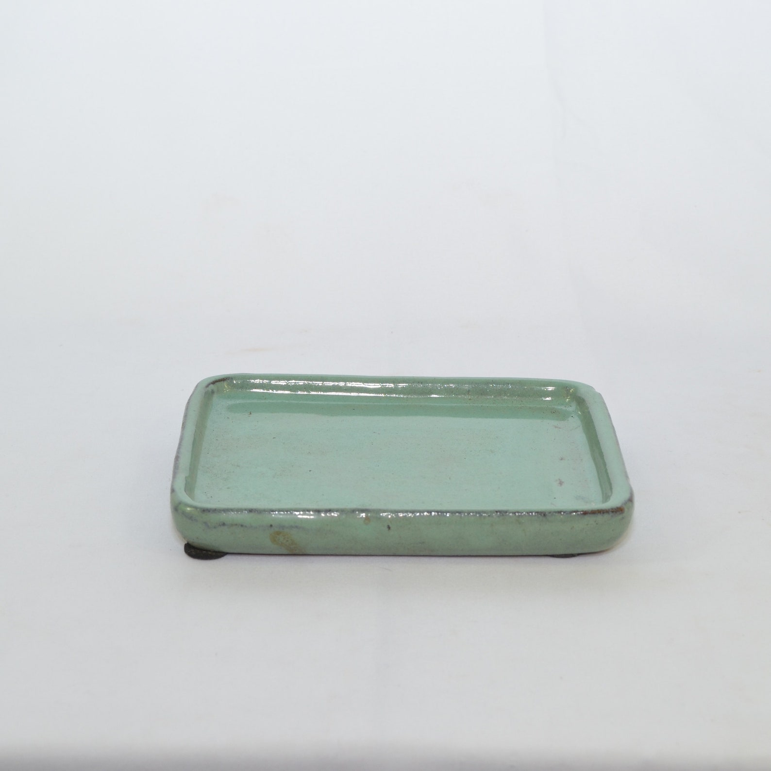 Bonsai Ceramic Humidity Tray Rectangular Shape Green Color - Etsy