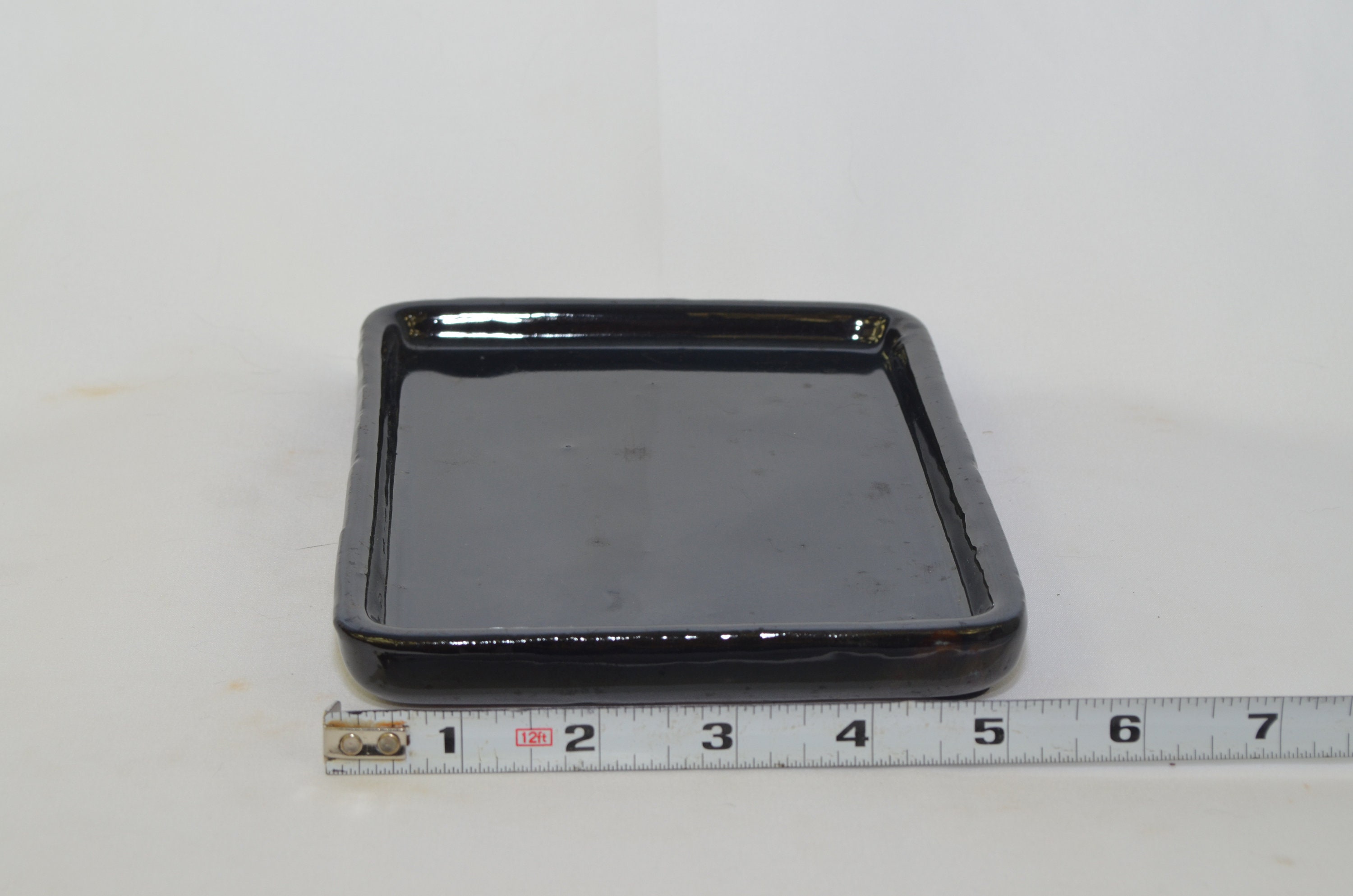 Bonsai Ceramic Tray 7 Rectangle Shape Black Color Very - Etsy