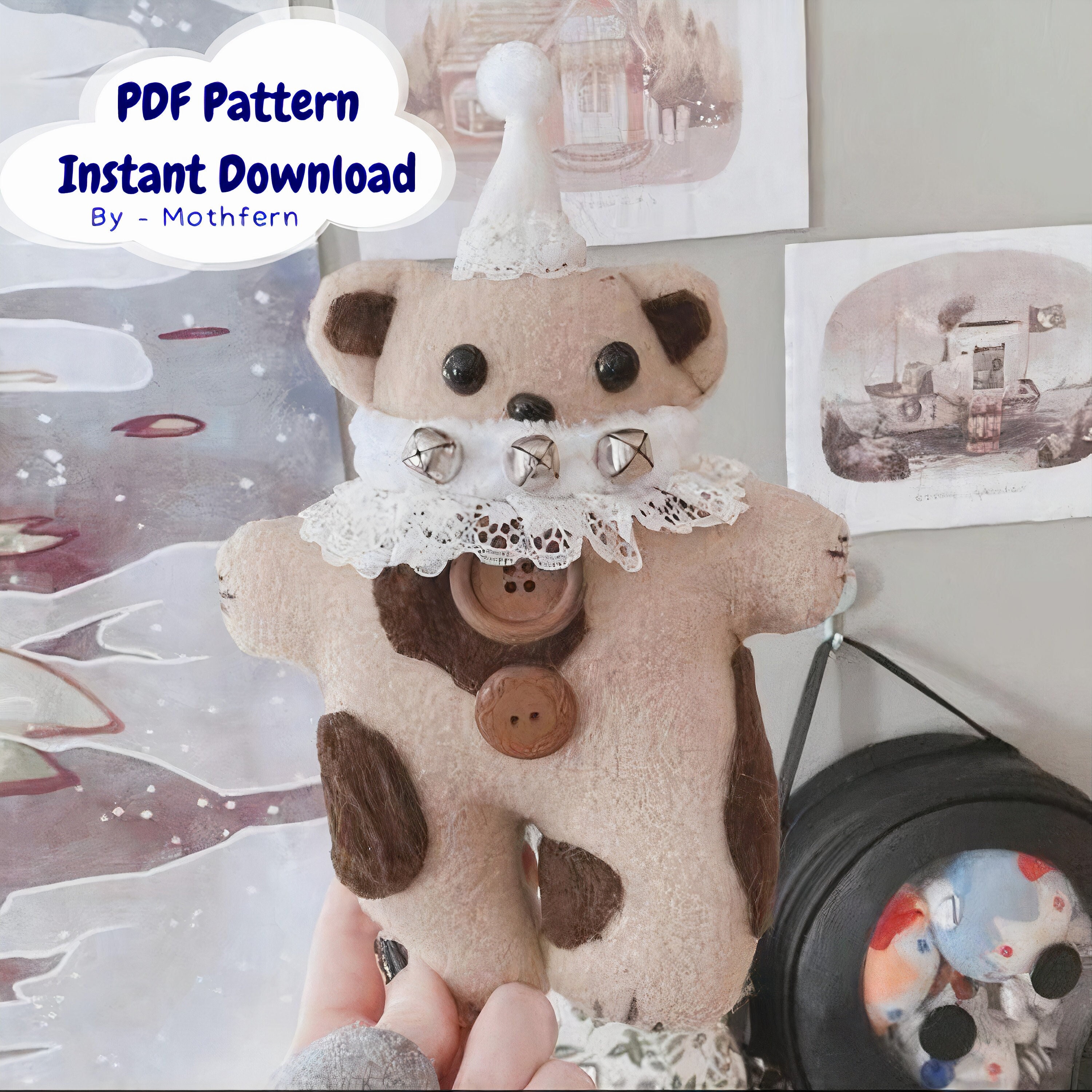 Teddy Bear Sewing Pattern PDF Digital Download Plush - Etsy