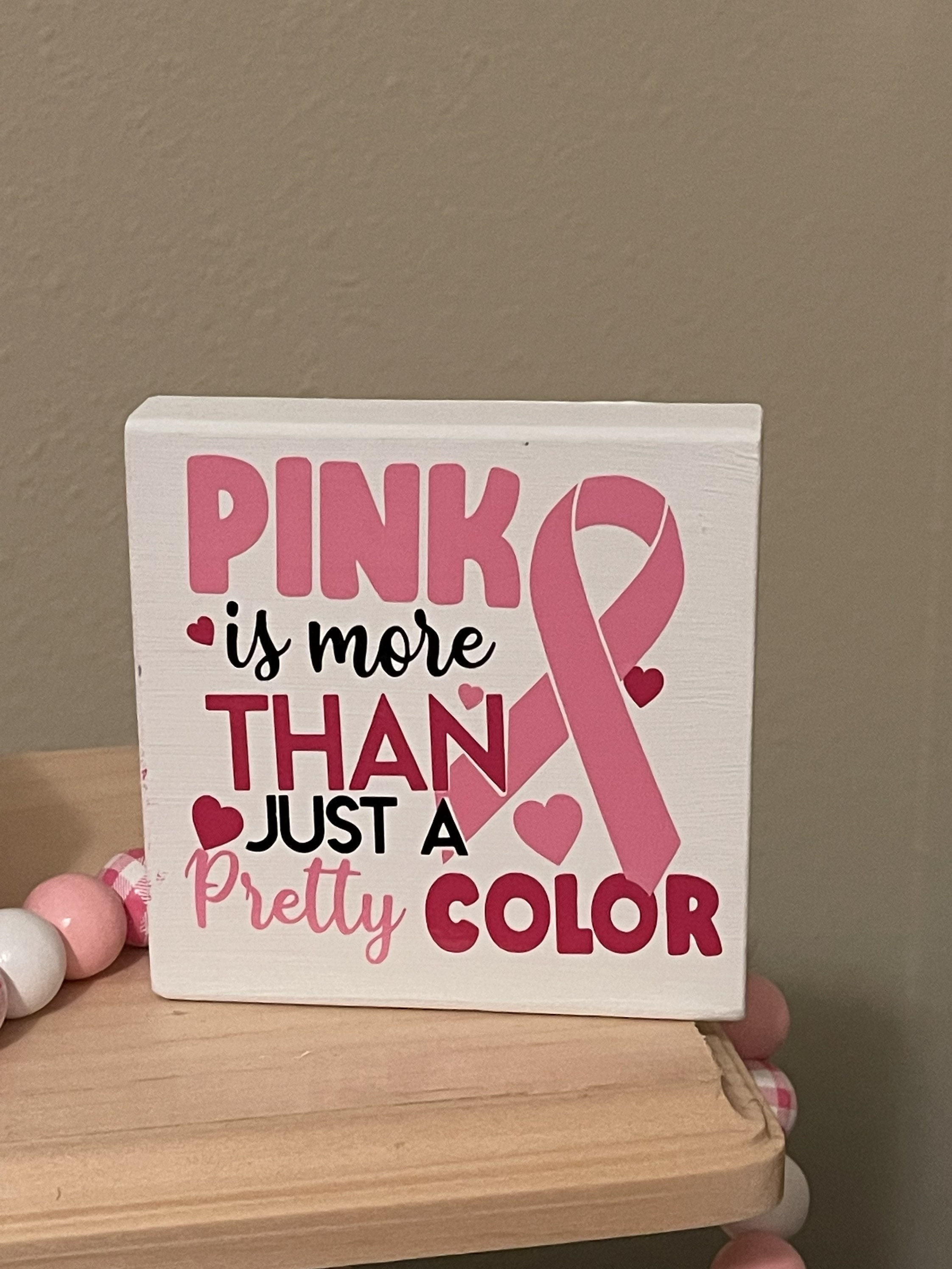 Tiered Tray Decor Breast Cancer Awareness Tiered Tray Pink - Etsy