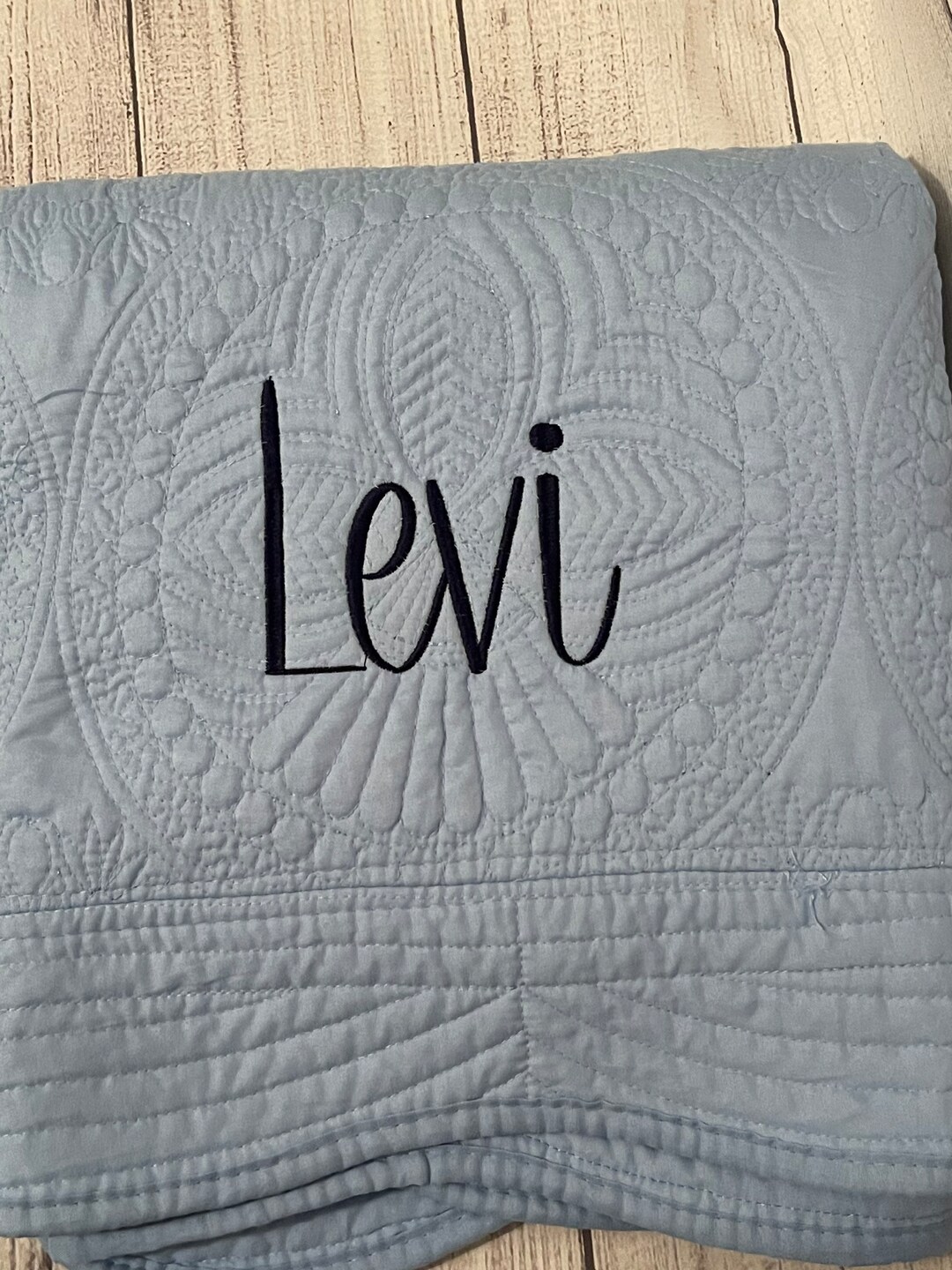 Monogrammed Baby Quilt, Personalized Cotton Baby Shower Gift - Etsy