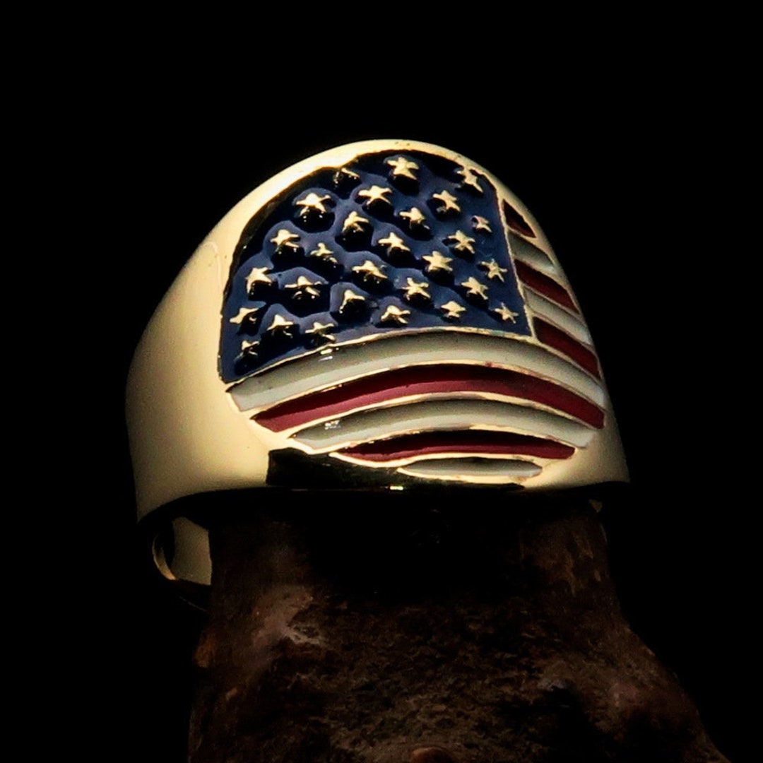 American Flag Ring, US Flag Ring, Costume Ring, National Flag Ring ...