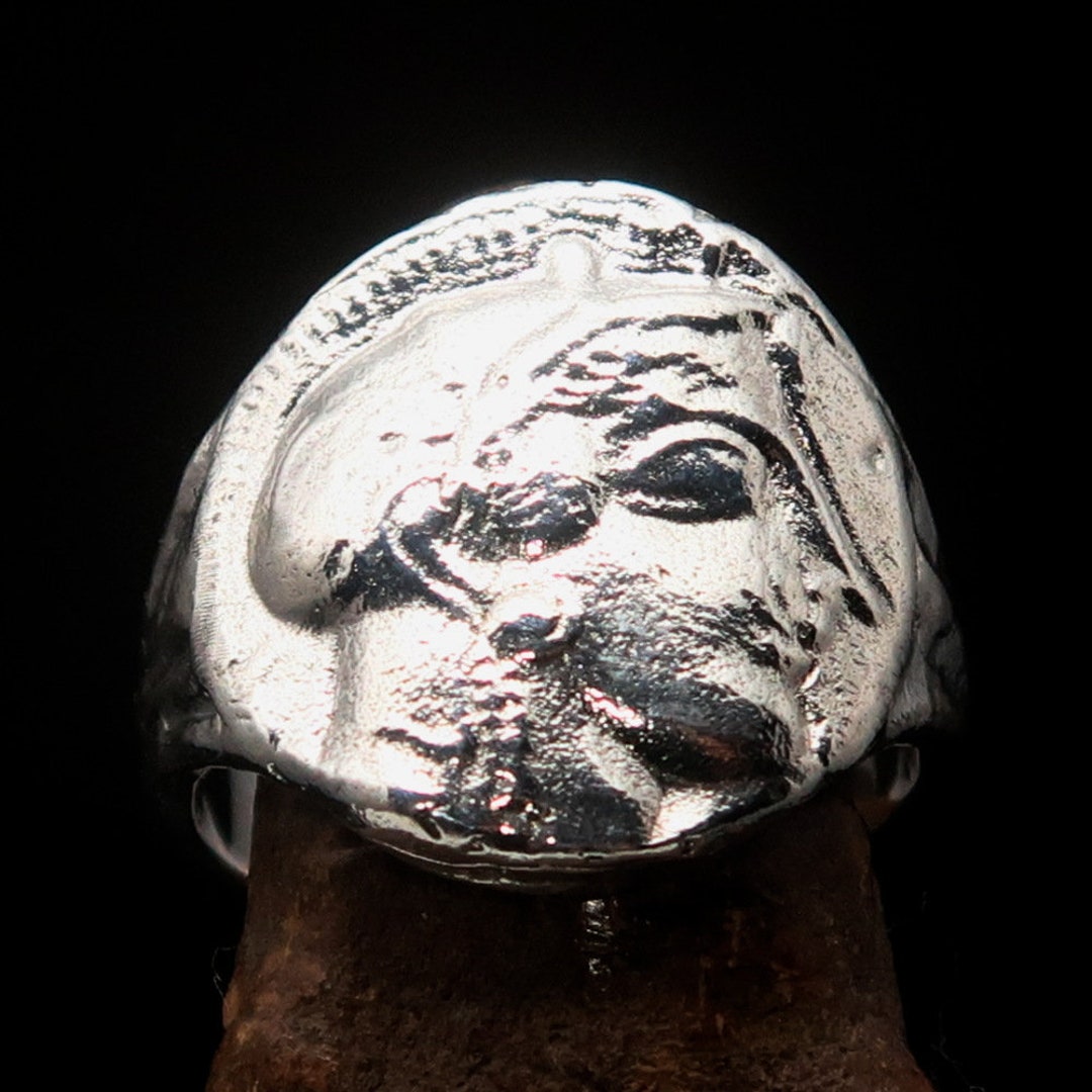 Alexander the Great Ring, Men's Sterling Silver Ring, Ancient Greek ...