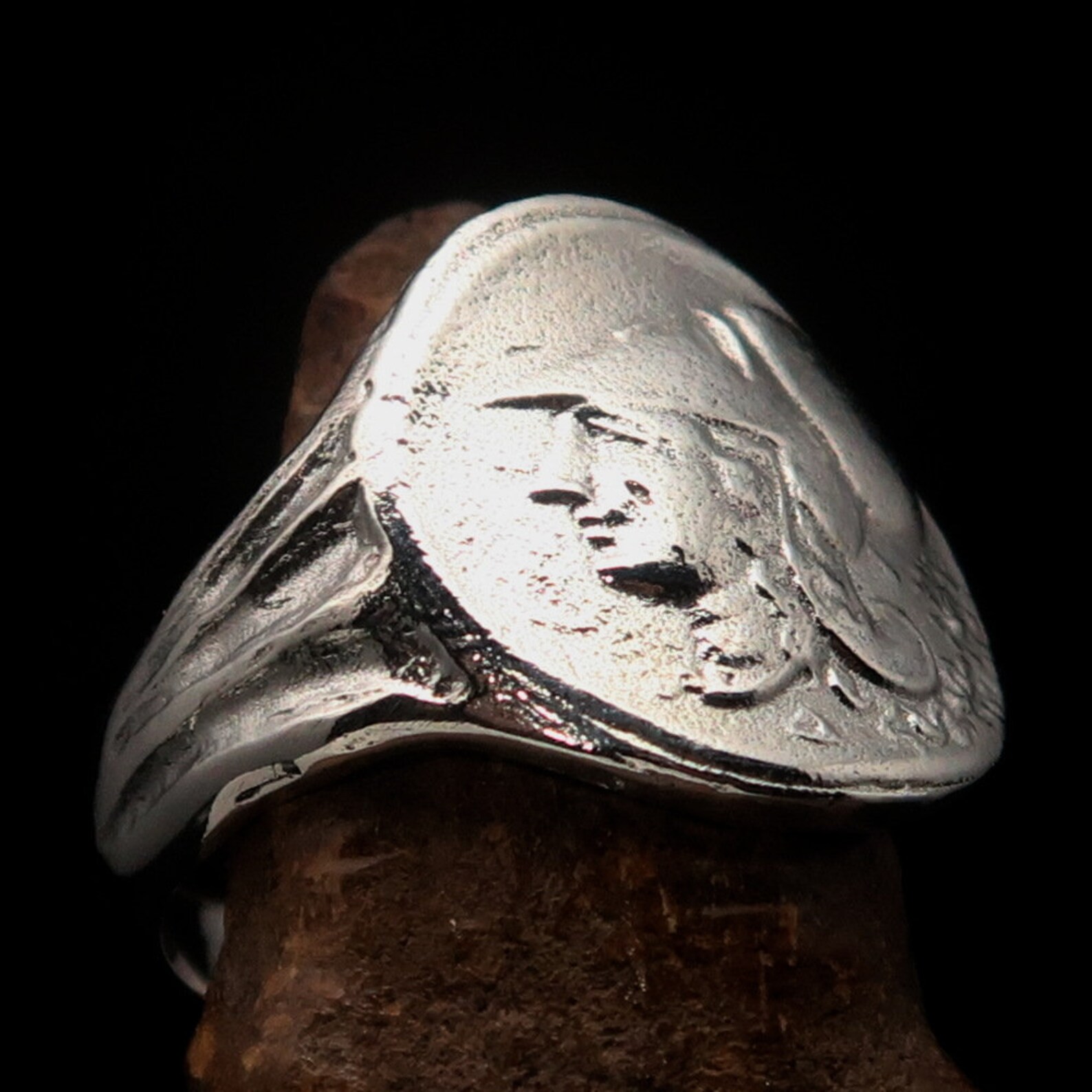 Men's Sterling Silver Ancient Corinthian Pinky Coin Ring - Etsy