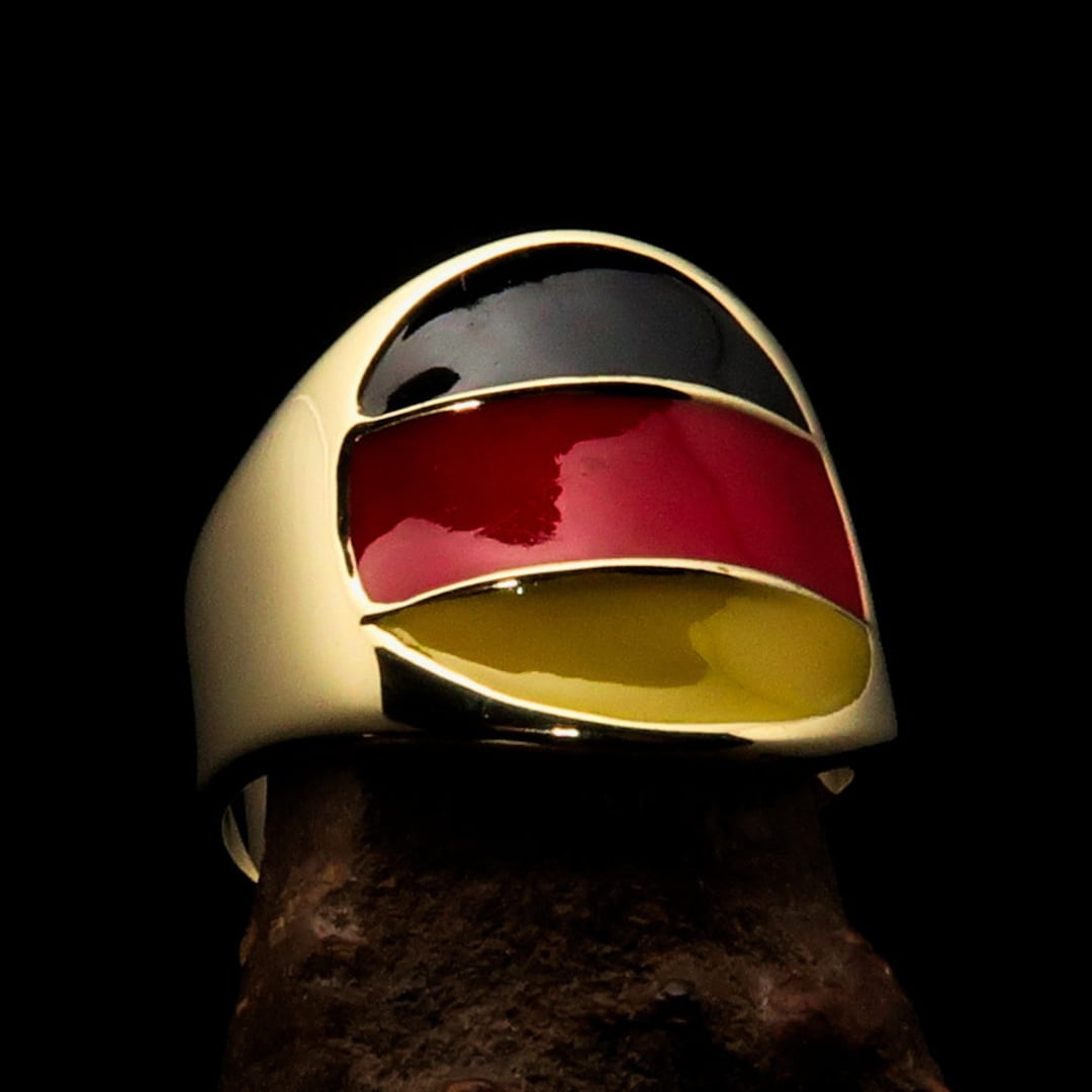 German Flag Ring, Show Your German Pride With This Stylish Pinky Ring ...