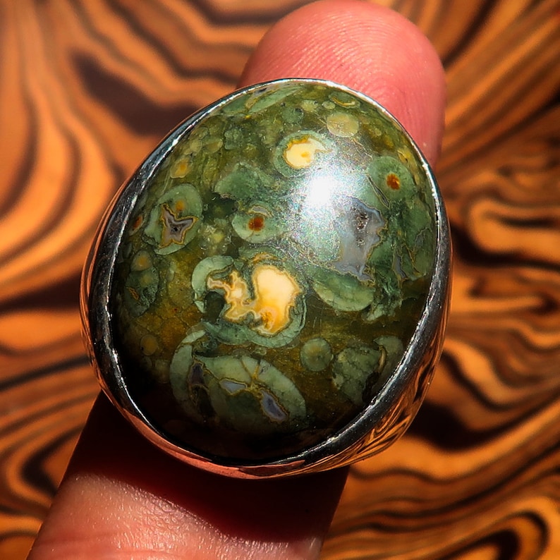 Mirror Polished Sterling Silver Men's Solitaire Ring With - Etsy