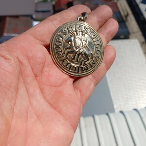 Templar Knights Amulet, Ancient Amulet, Medieval Templar Knights Seal ...