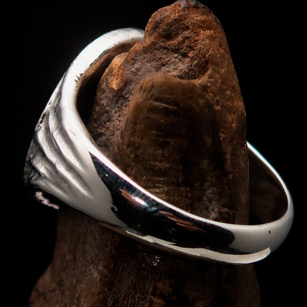 Men's Sterling Silver Ancient Corinthian Pinky Coin Ring - Etsy
