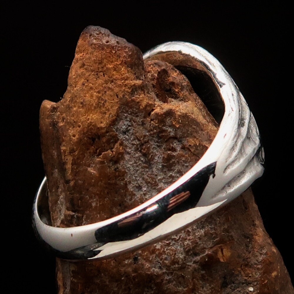 Men's Sterling Silver Ancient Corinthian Pinky Coin Ring - Etsy