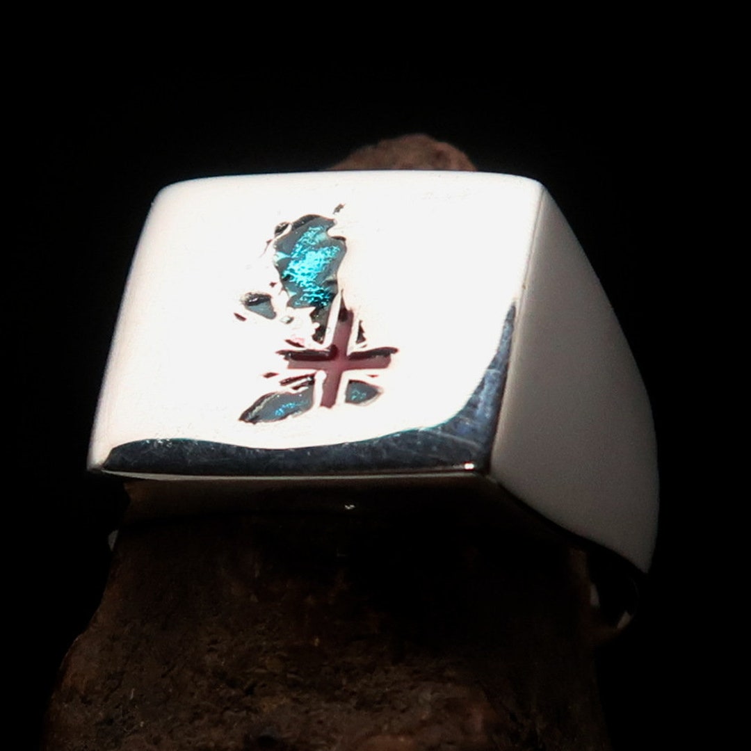 Union Jack Ring, Sterling Silver Ring, Pinky Ring, Flag of the United ...