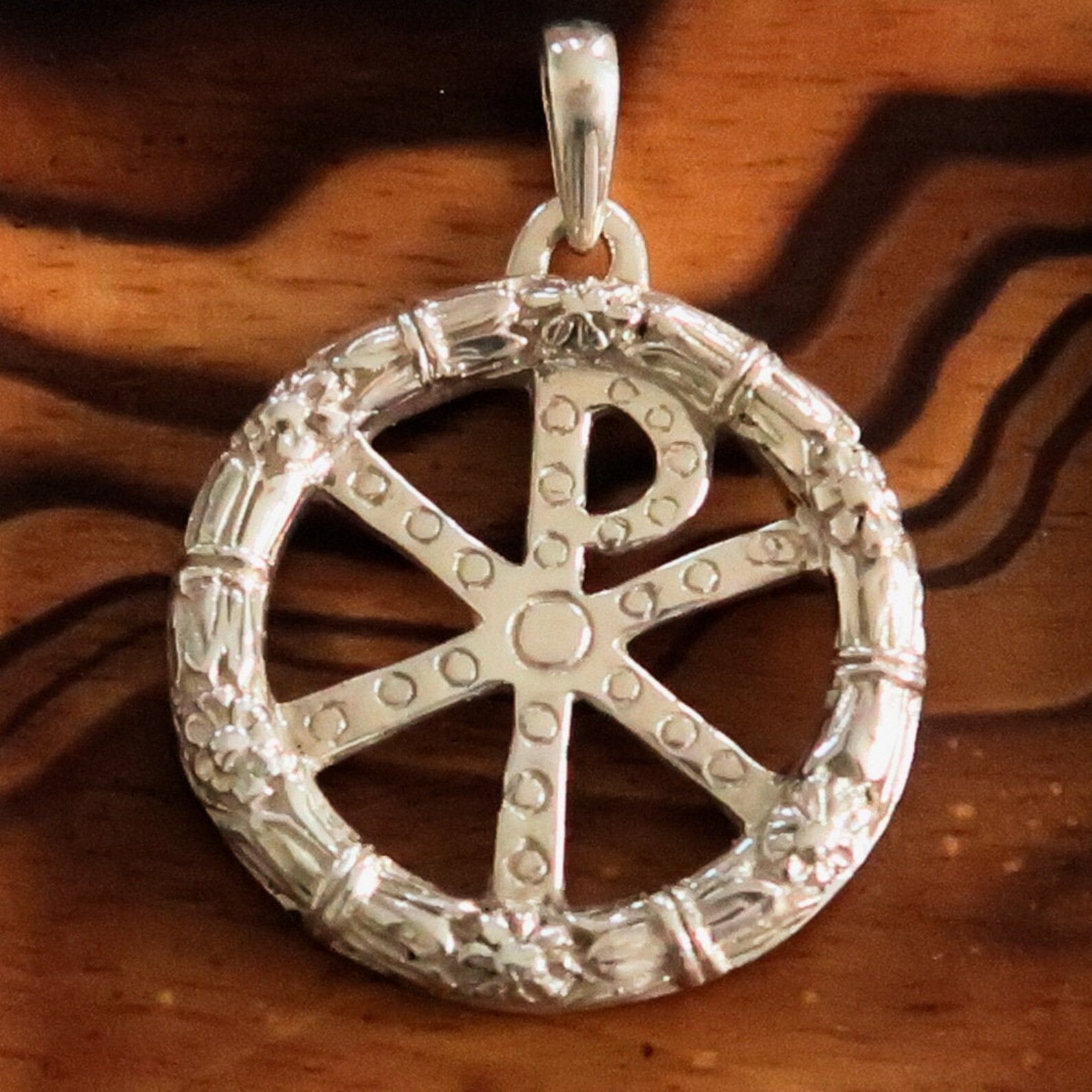 Ancient Chi Rho Sterling Silver Christian Monogram Pendant - Etsy